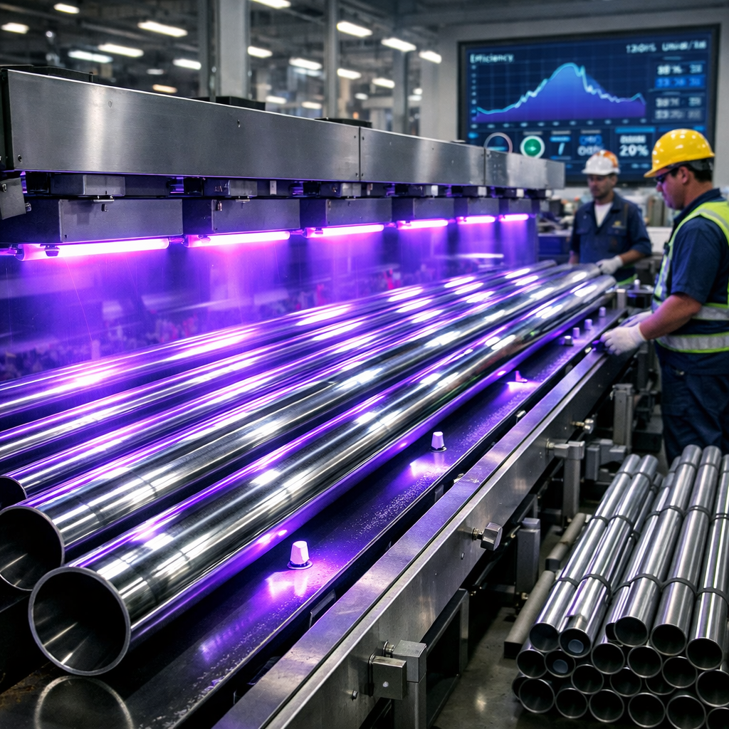 Inline UV Coating